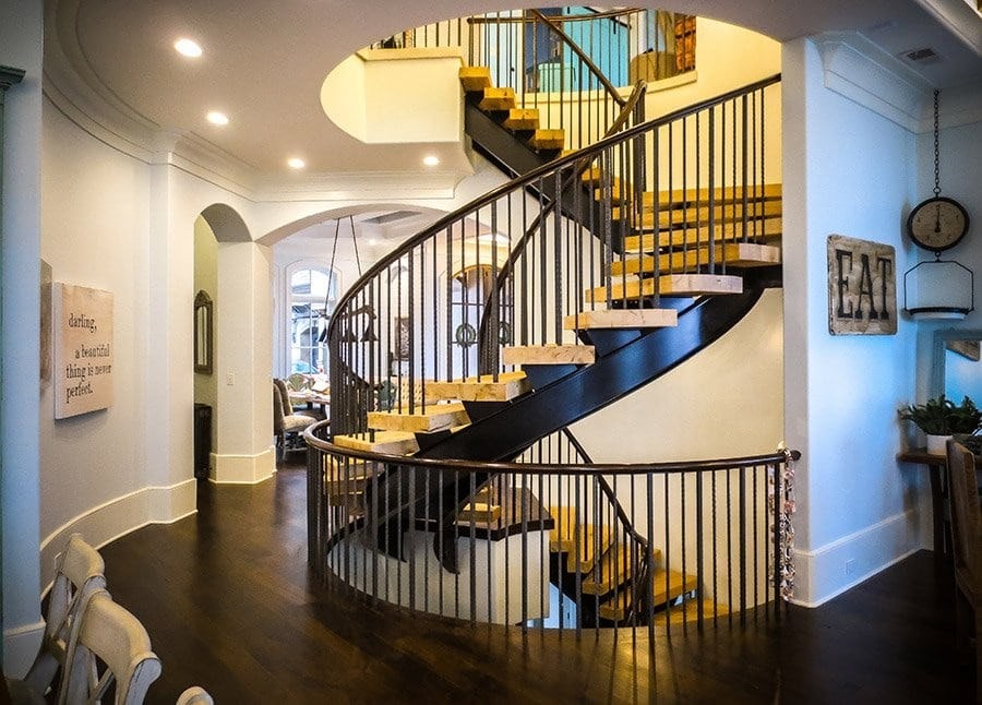 5 Jaw-Dropping Floating Curved Staircases That Inspire - Southern Staircase